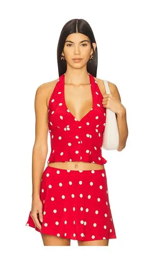 Majorelle Deanna Halter Top - Red