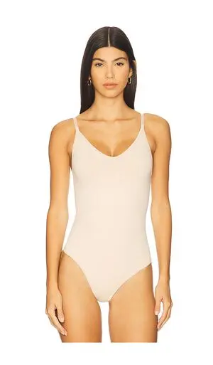 Spanx Sculpt Thong Bodysuit - Soft Nude