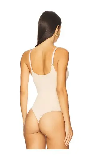 Spanx Sculpt Thong Bodysuit - Soft Nude