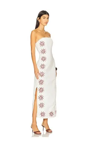 THE WOLF GANG Sueno Strapless Maxi Dress
