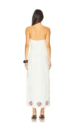 THE WOLF GANG Sueno Strapless Maxi Dress