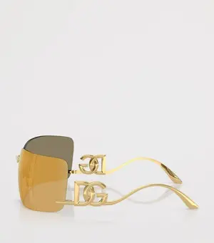 Dolce & Gabbana Metal Sunglasses - Gold