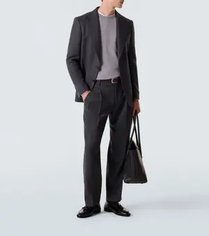 Rubinacci Cashmere Crewneck Sweater - Grey
