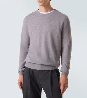 Rubinacci Cashmere Crewneck Sweater - Grey