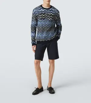 Missoni Zigzag Wool Crewneck Sweater