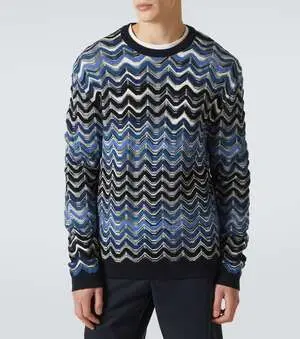 Missoni Zigzag Wool Crewneck Sweater