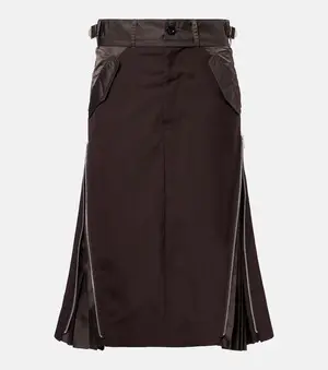 Sacai Button Detailed Skirts