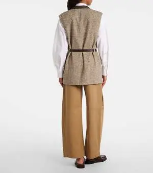 Brunello Cucinelli Wool And Silk-blend Vest