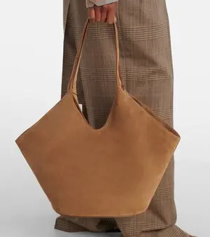 AESTHER EKME Phantom Large Suede Tote Bag - Beige