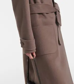 JOSEPH Arline Wool And Cashmere Coat - Brown