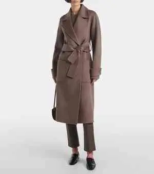 JOSEPH Arline Wool And Cashmere Coat - Brown