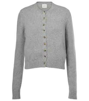 Khaite Everheart Cashmere Cardigan - Grey