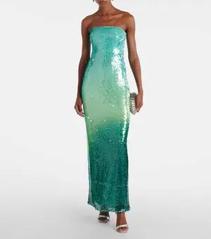Simkhai Translucent Sequined Gown