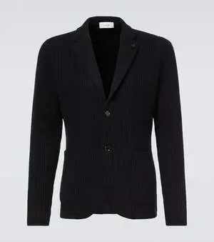 LARDINI Ribbed Cashmere Cardigan