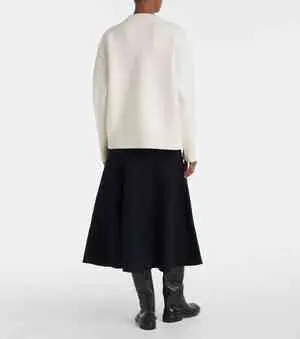 Ami De Cœur Virgin Wool Sweater - White