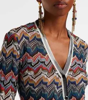 Missoni Zig Zag Lamé Cardigan