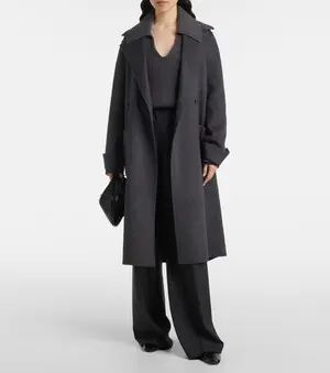 JOSEPH Arline Wool And Cashmere Coat - Grey