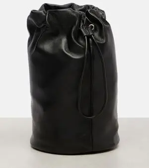 THE ROW Leather Drawstring Pouch
