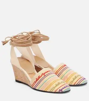 Valentino Garavani La Cruisette 75 Espadrille Wedges - Multicoloured