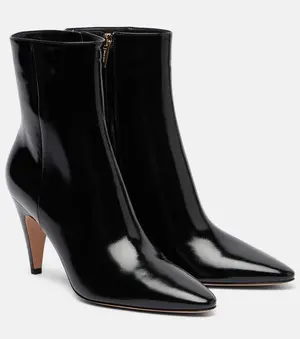 Patent Leather Ankle Booties
