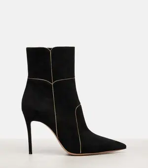 GIANVITO ROSSI 95 Suede Ankle Boots