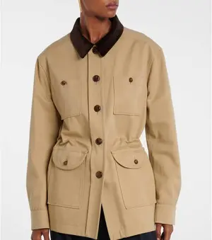 BLAZÉ MILANO Lokai Cotton Canvas Jacket - Beige