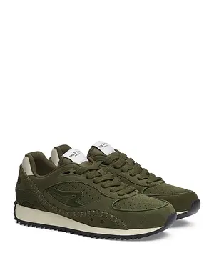 Rag & Bone Drift Running Sneakers - Olive Suede