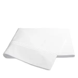 MATOUK Bel Tempo Flat Sheet, Full Queen White