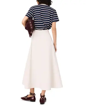 Maje Crepe A-line Skirt