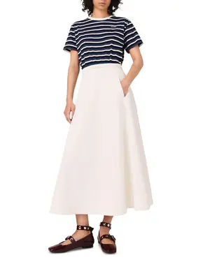 Maje Crepe A-line Skirt
