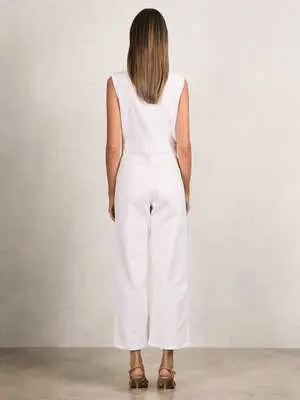 Paige Cirie Denim Straight Leg Jumpsuit