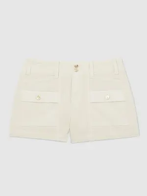 Paige Cargo Shorts - Cream