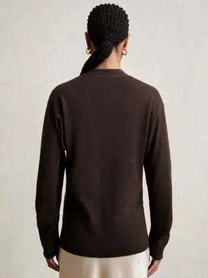REISS Wool-blend Fitted Cardigan