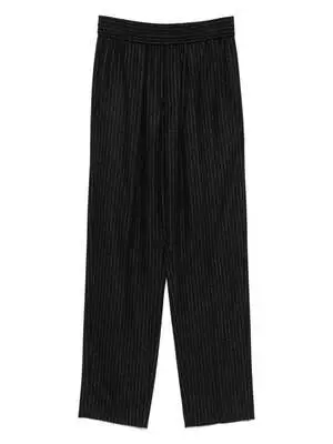 Isabel Marant Loretta Pinstripe Wool Trousers - Grey