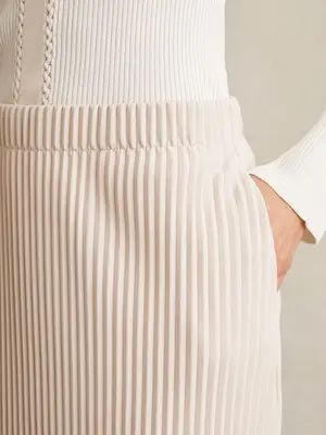 REISS Pippa Pleated Midi Skirt