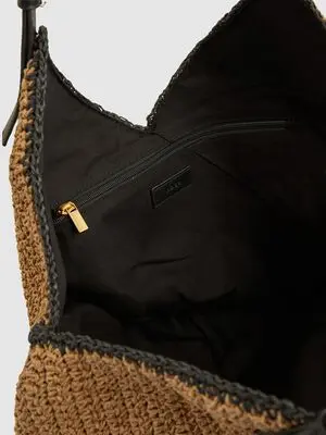 REISS Olescha Raffia Ruffle Tote Bag