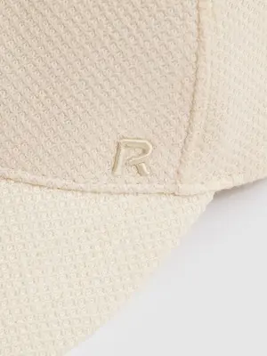 REISS Waffle-knit Baseball Cap