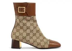 Gucci Gg Monogram Ankle Boots