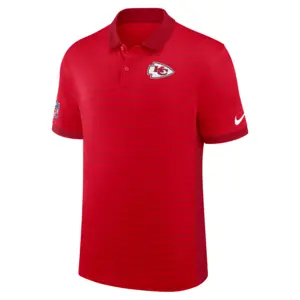 Nike Kansas City Chiefs Sideline Victory Stripe Dri-fit Nfl Polo - Red