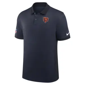 Nike Chicago Bears Sideline Victory Stripe Dri-fit Nfl Polo - Blue