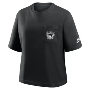 Nike Las Vegas Raiders Rewind Pocket Boxy Nfl T-shirt - Black