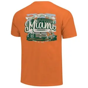 IMAGE ONE Miami Hurricanes Campus Scene T-shirt By