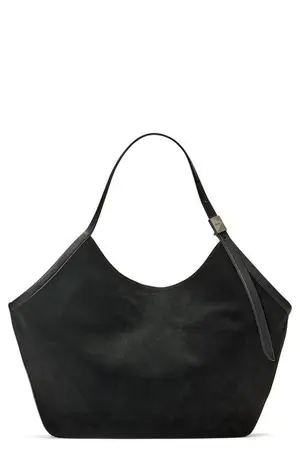Kate Spade New York Extra Large Deco Suede Tulip Tote - Black