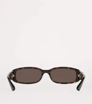 Gucci Slim Rectangular Sunglasses - Brown