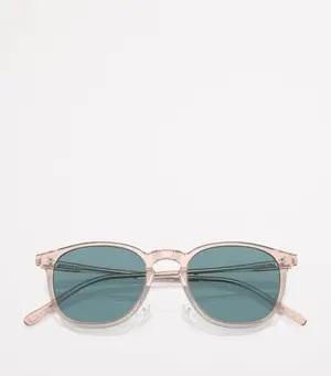 Oliver Spencer Finley 1993 Sun Round Sunglasses - Red