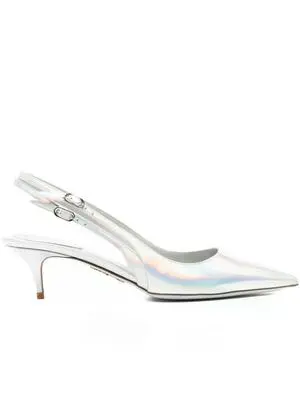 Rene Caovilla 55mm Iridescent Slingback Pumps