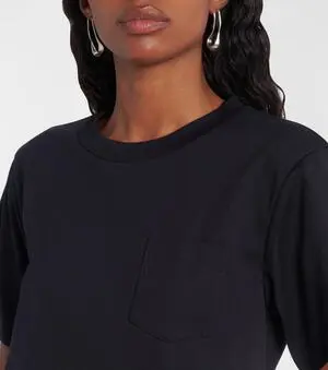 Sacai Striped Cotton Minidress