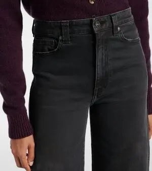 Khaite Dane Wide-leg Jeans - Black