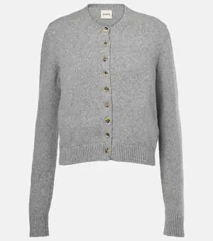 Khaite Everheart Cashmere Cardigan - Grey