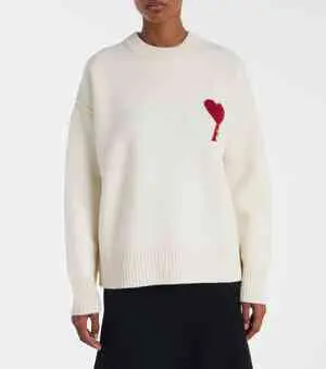 AMI Paris De Coeur Virgin Wool Sweater